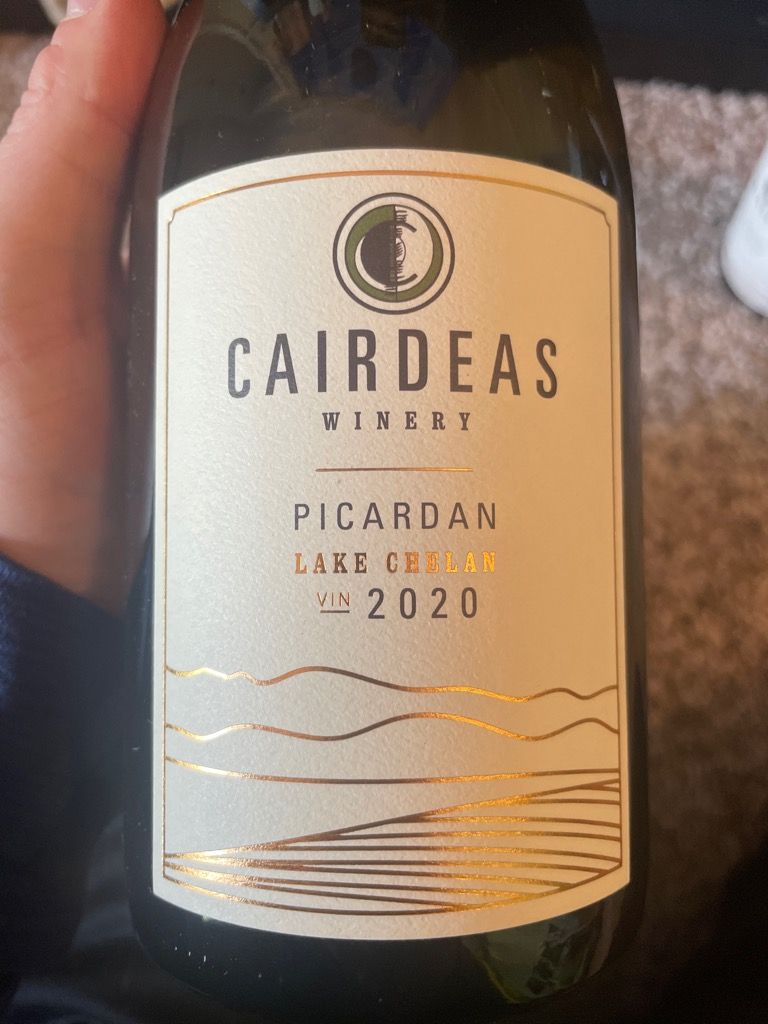 2020 Cairdeas Winery Picardan Cairdeas Vineyard, USA, Washington ...