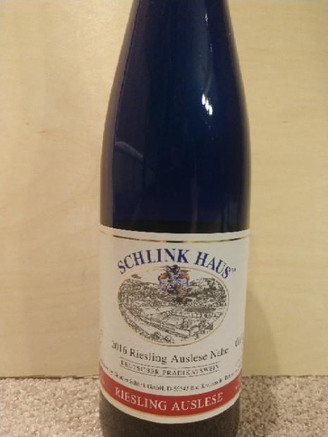 2020 Schlink Haus Auslese, Germany, Nahe - CellarTracker