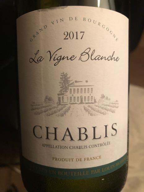 2017 Domaine Louis Moreau Chablis La Vigne Blanche, France, Burgundy ...