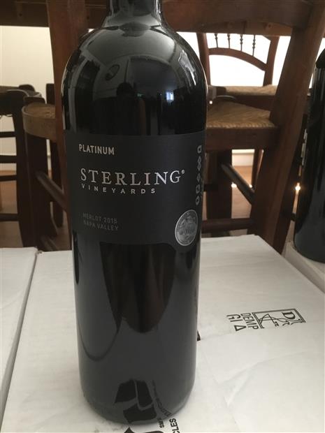 2015 Sterling Vineyards Merlot Platinum, USA, California, Napa Valley ...