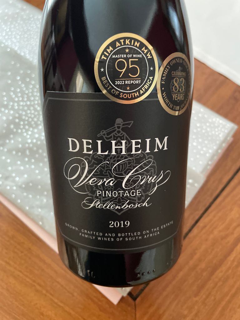 2019 Delheim Pinotage Vera Cruz Estate, South Africa, Coastal Region ...