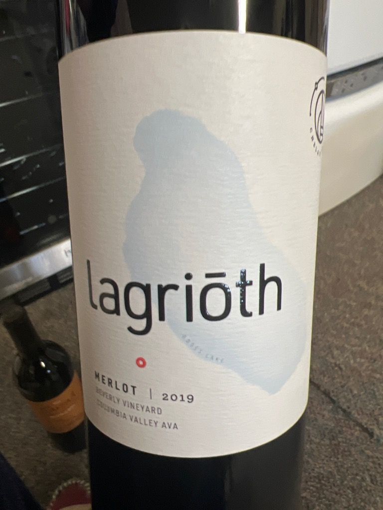 2019 lagriōth Merlot Beverly Vineyard, USA, Washington, Columbia Valley ...