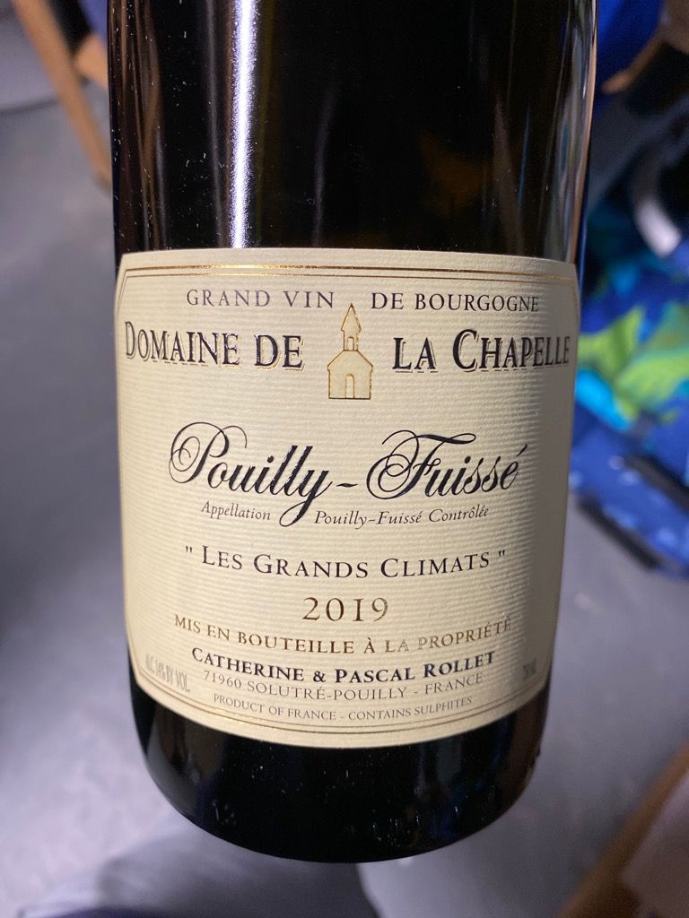 2020 Catherine et Pascal Rollet Pouilly-Fuissé Les Grands Climats ...