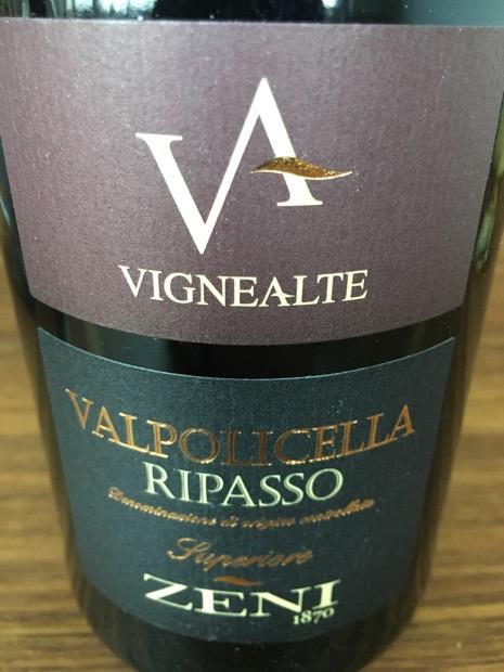 2016 Zeni Valpolicella Superiore Ripasso Vignealte, Italy, Veneto ...