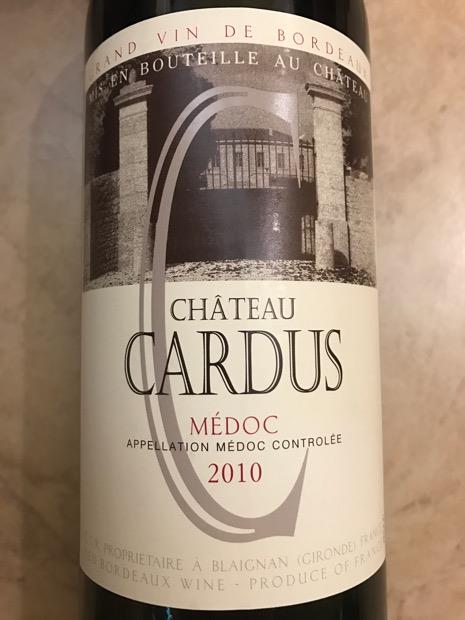 2015 Château Cardus, France, Bordeaux, Médoc - CellarTracker