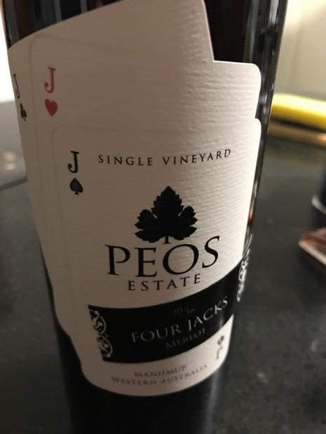 2021 Peos Estate Merlot Four Jacks, Australia, Western Australia, South ...