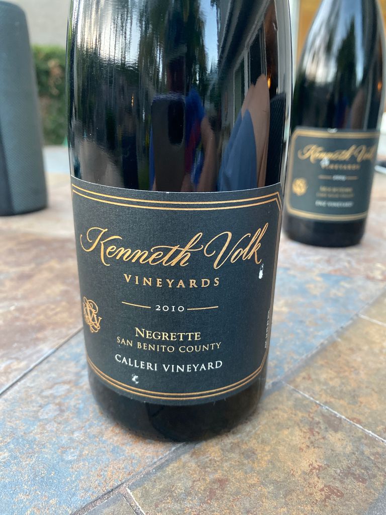 2011 Kenneth Volk Negrette Calleri Vineyard, USA, California, Central ...