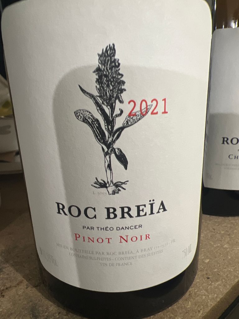 2021 Théo Dancer Pinot Noir Roc Breïa, France, Vin de France ...