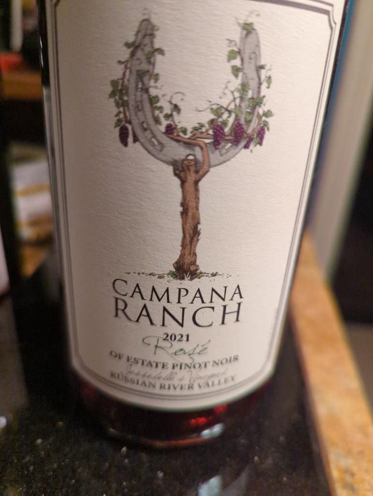 2021 Campana Ranch Pinot Noir Rosé, USA, California, Sonoma County ...