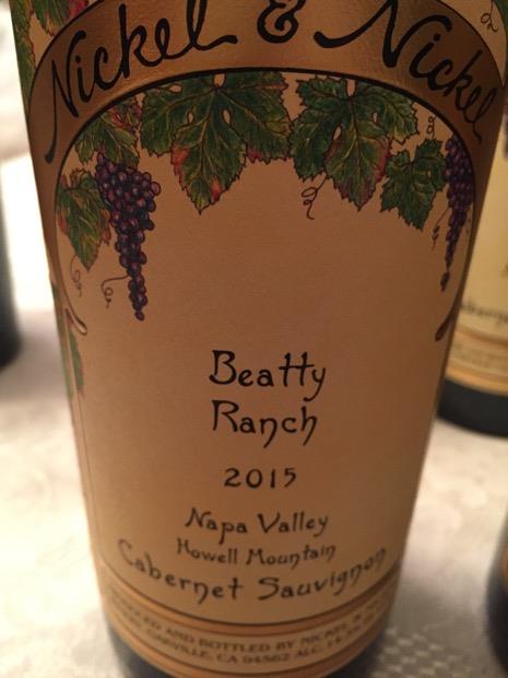2015 Nickel & Nickel Cabernet Sauvignon Beatty Ranch, USA, California ...