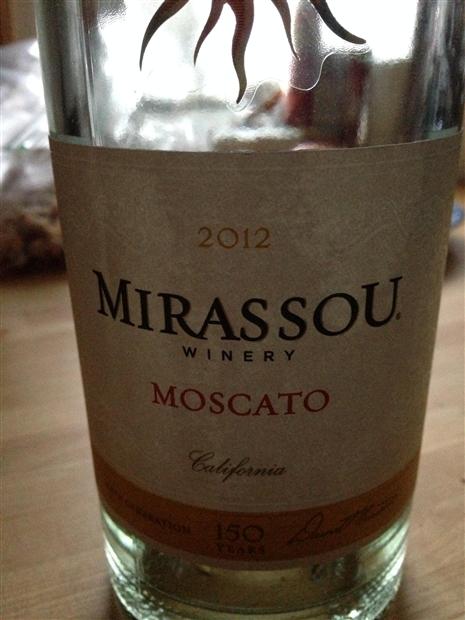 2012 Mirassou Vineyards Moscato California, USA, California - CellarTracker