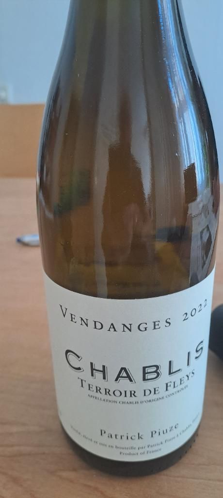 2022 Patrick Piuze Chablis Terroir de Fleys, France, Burgundy, Chablis ...