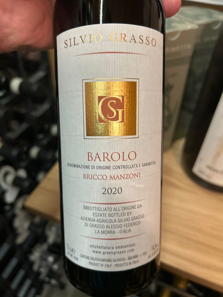 2020 Silvio Grasso Barolo Bricco Manzoni, Italy, Piedmont, Langhe ...