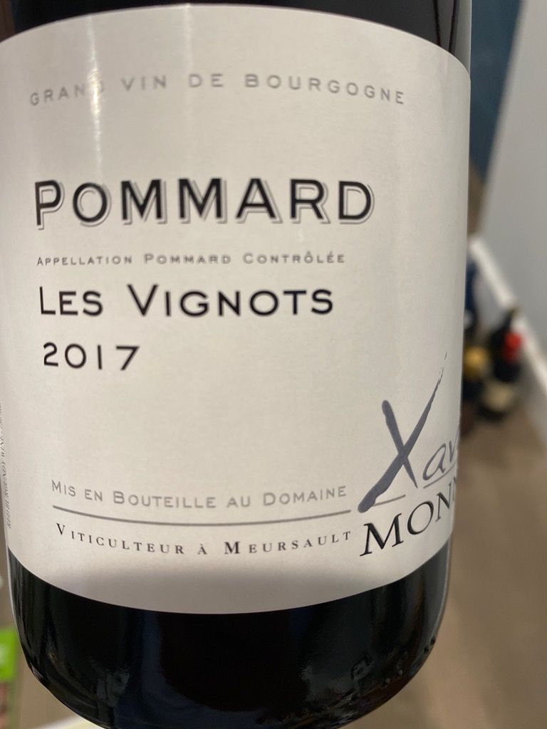 2017 Xavier Monnot Pommard Les Vignots, France, Burgundy, Côte de ...