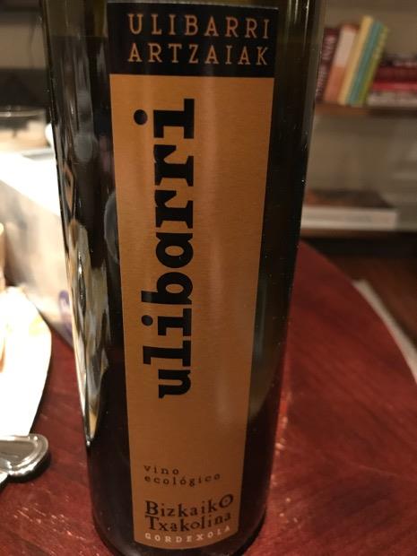 2015 Ulibarri Artzaiak Bizkaiko Txakolina, Spain, País Vasco, Bizkaiko ...