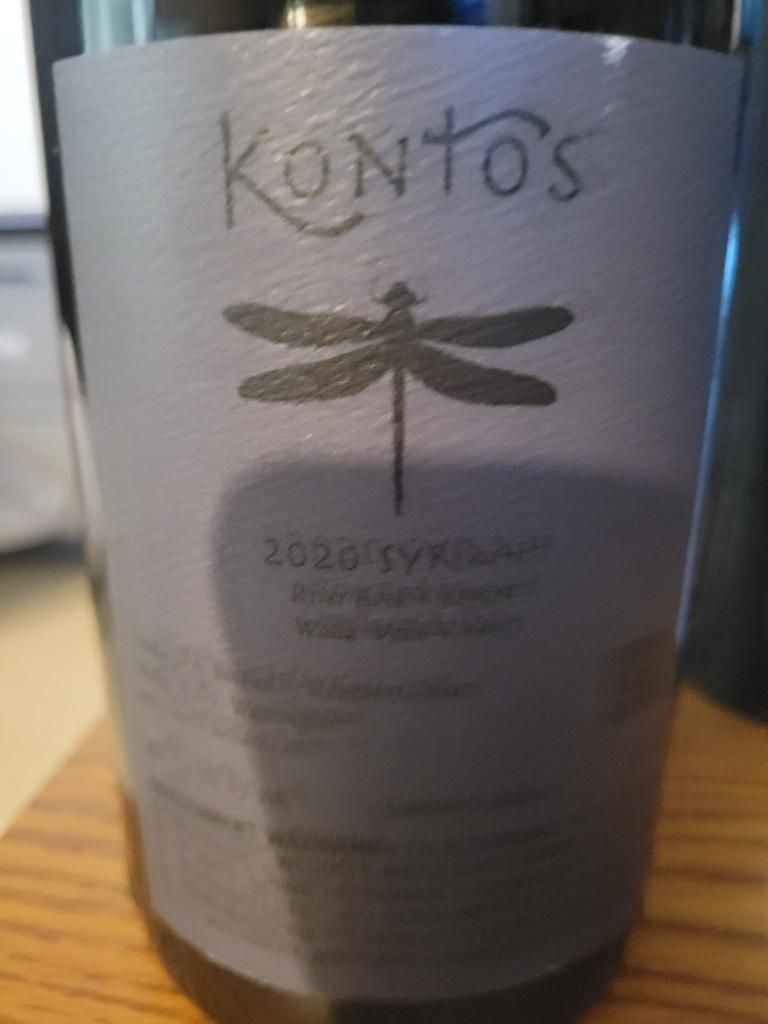 2020 Kontos Cellars Syrah Baker Blend River Rock Vineyard, USA ...