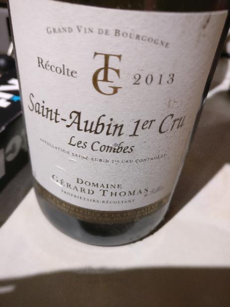 2017 Gerard Thomas Saint-Aubin 1er Cru Les Combes Blanc, France ...