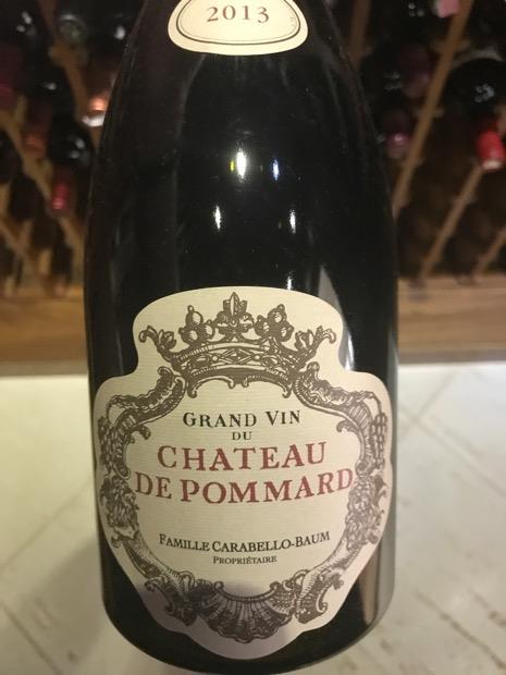 2017 Château de Pommard Pommard Famille Carabello-Baum Grand Vin ...