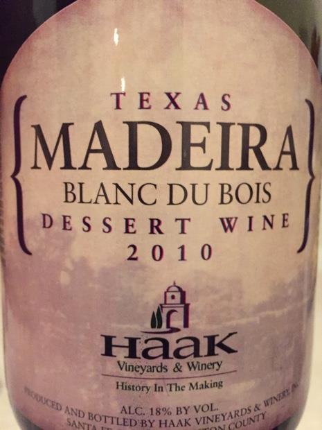 2009 Haak Blanc du Bois Madeira, USA, Texas - CellarTracker