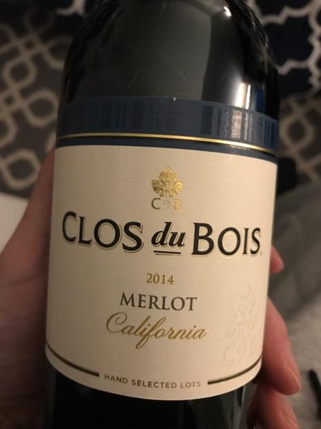 2014 Clos du Bois Merlot, USA, California - CellarTracker