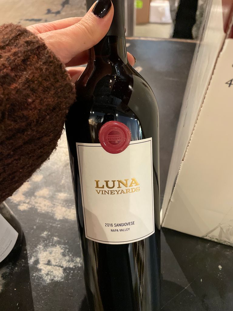2016 Luna Vineyards Sangiovese, USA, California, Napa Valley ...