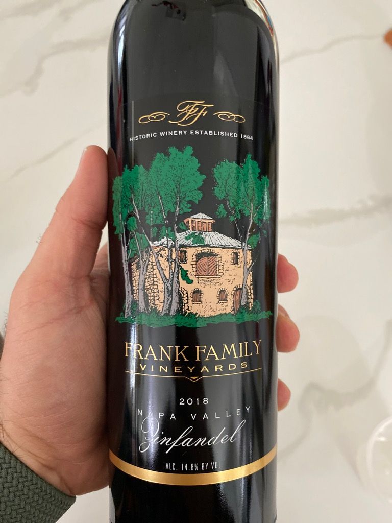 2018 Frank Family Vineyards Zinfandel, USA, California, Napa Valley ...