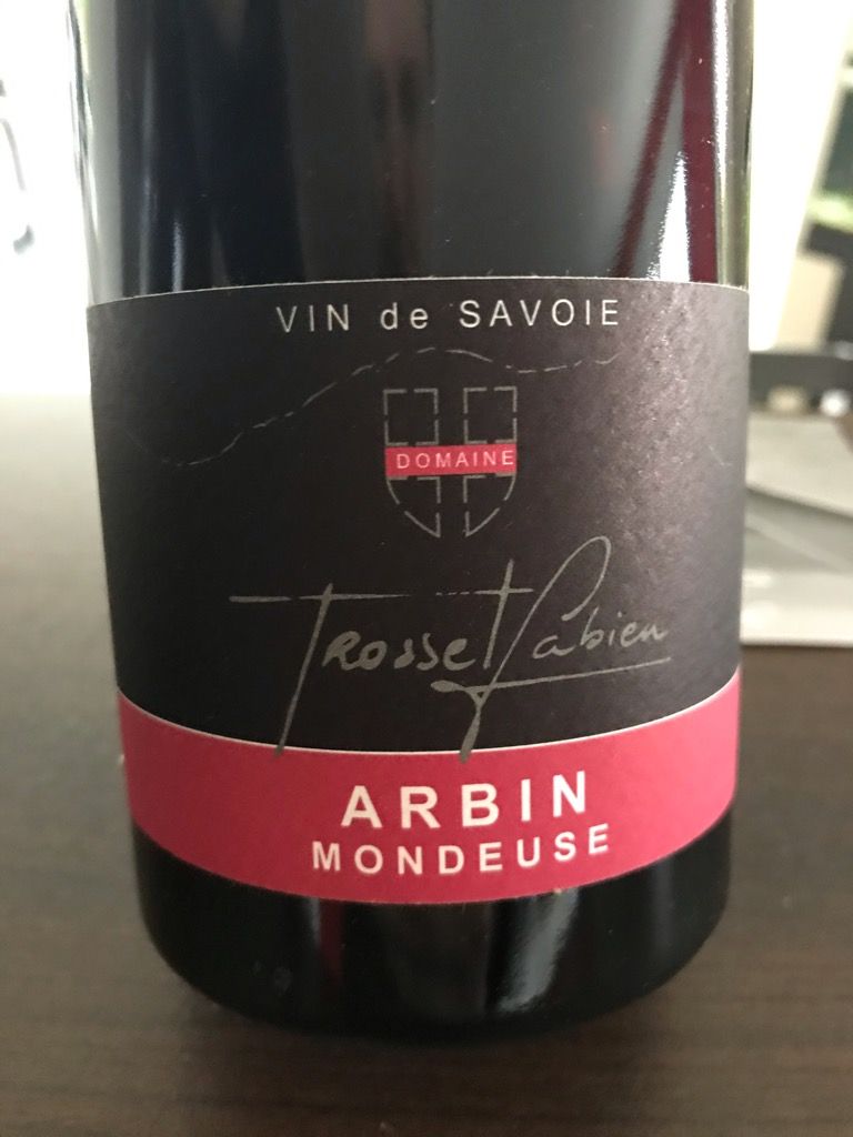2019 Trosset Fabien Mondeuse Vin de Savoie Arbin, France, Savoie, Vin ...