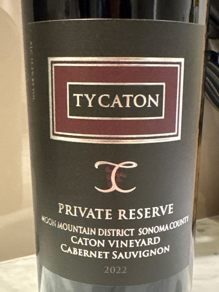 2022 Ty Caton Cabernet Sauvignon Private Reserve Caton Vineyard, USA ...