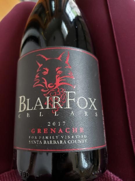 2017 Blair Fox Grenache Fox Family Vineyard, USA, California, Central ...