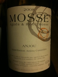 2008 Agnès et René Mosse Anjou Blanc, France, Loire Valley, Anjou ...
