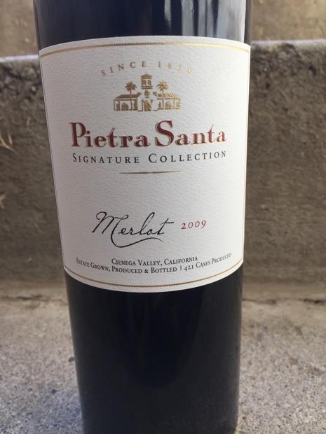 2009 Pietra Santa Merlot Signature Collection, USA, California, Central ...