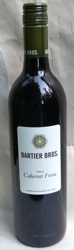 2022 Bartier Bros. Cabernet Franc, Canada, British Columbia, Okanagan ...