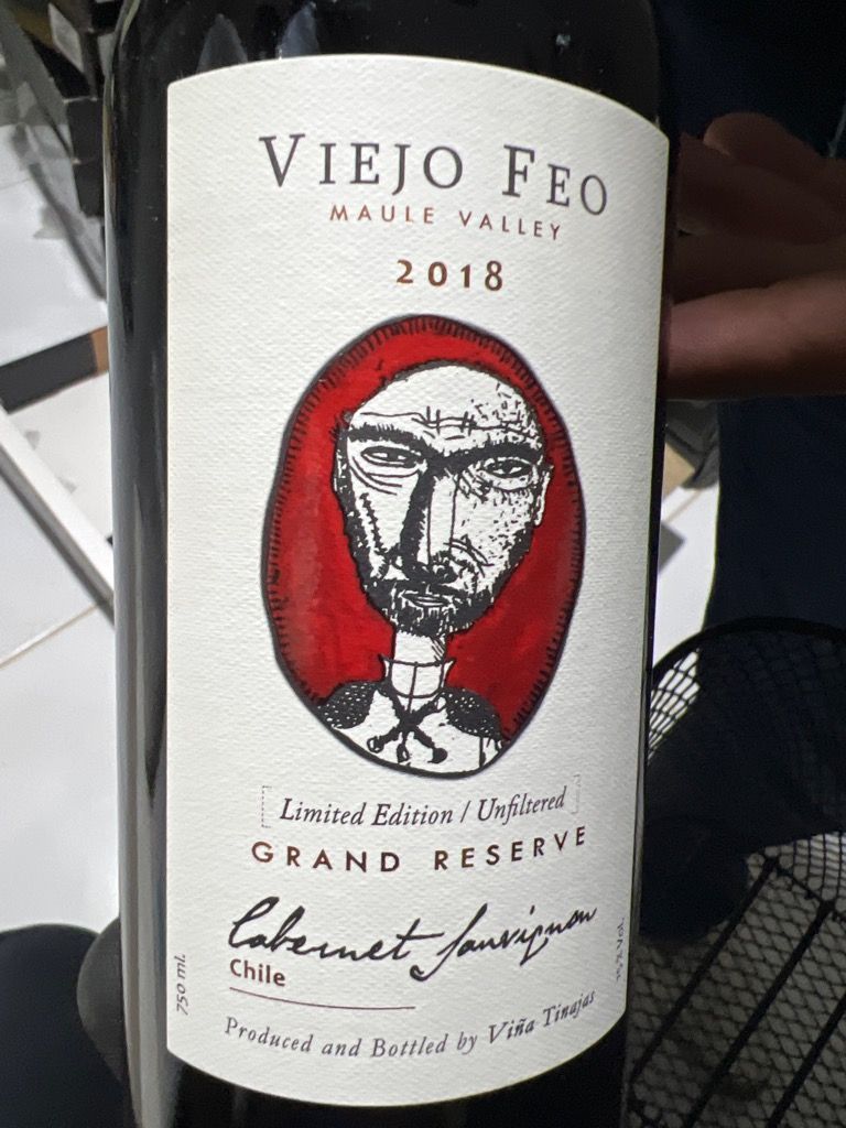 2018 Tinajas del Maule Cabernet Sauvignon Viejo Feo Grand Reserve ...