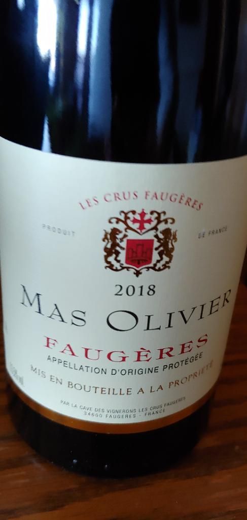 2018 Cave de Vignerons Reunis des Crus Faugères Faugères Expression Mas ...