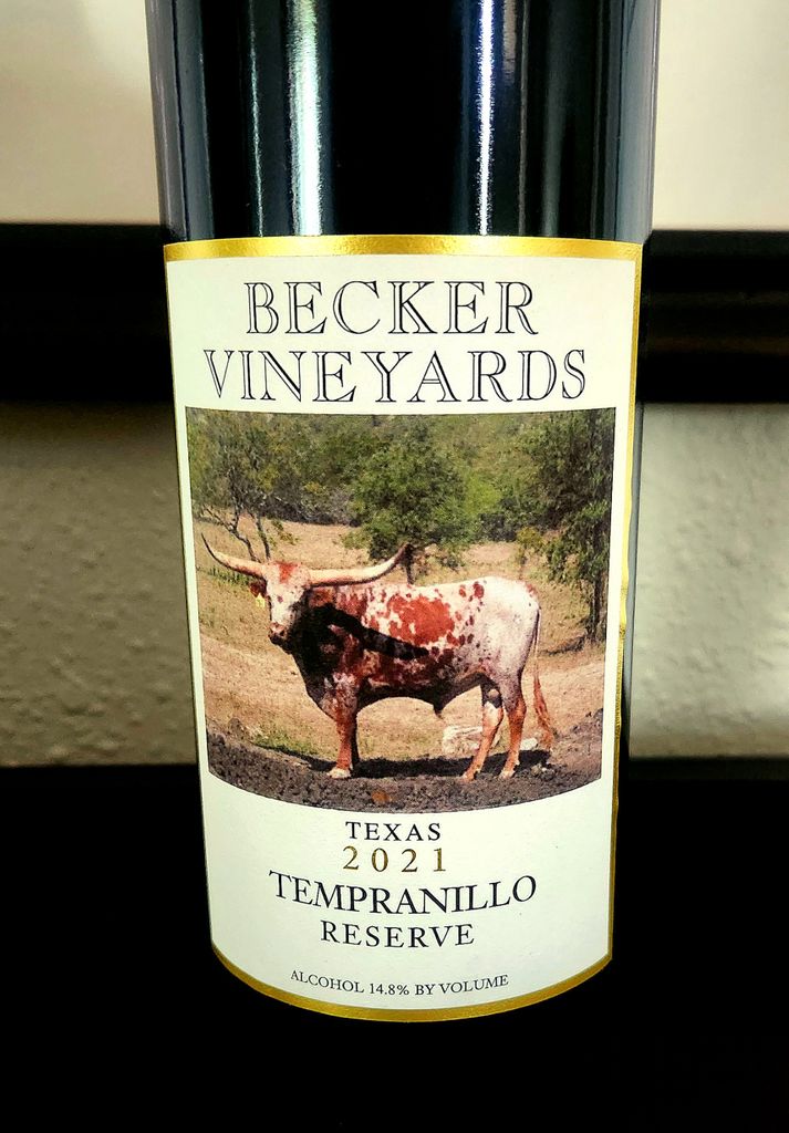 2022 Becker Vineyards Tempranillo Reserve, USA, Texas, Texas High ...