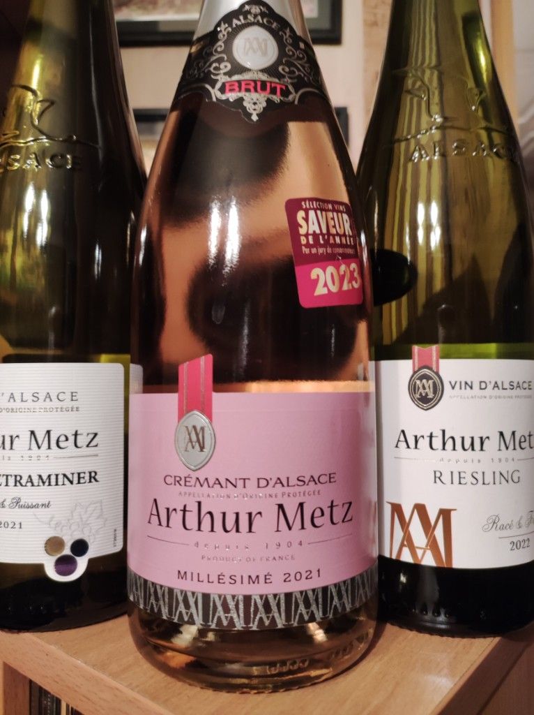 2021 Arthur Metz Crémant d'Alsace Brut Rosé Millésimé, France, Alsace ...