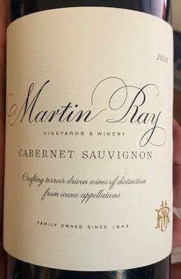 2020 Martin Ray Cabernet Sauvignon Napa / Sonoma, USA, California ...