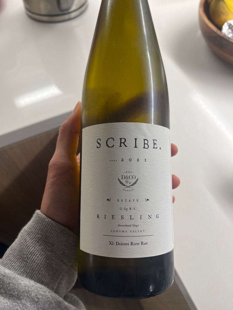 2021 Scribe Riesling Off-Dry, USA, California, Sonoma County ...