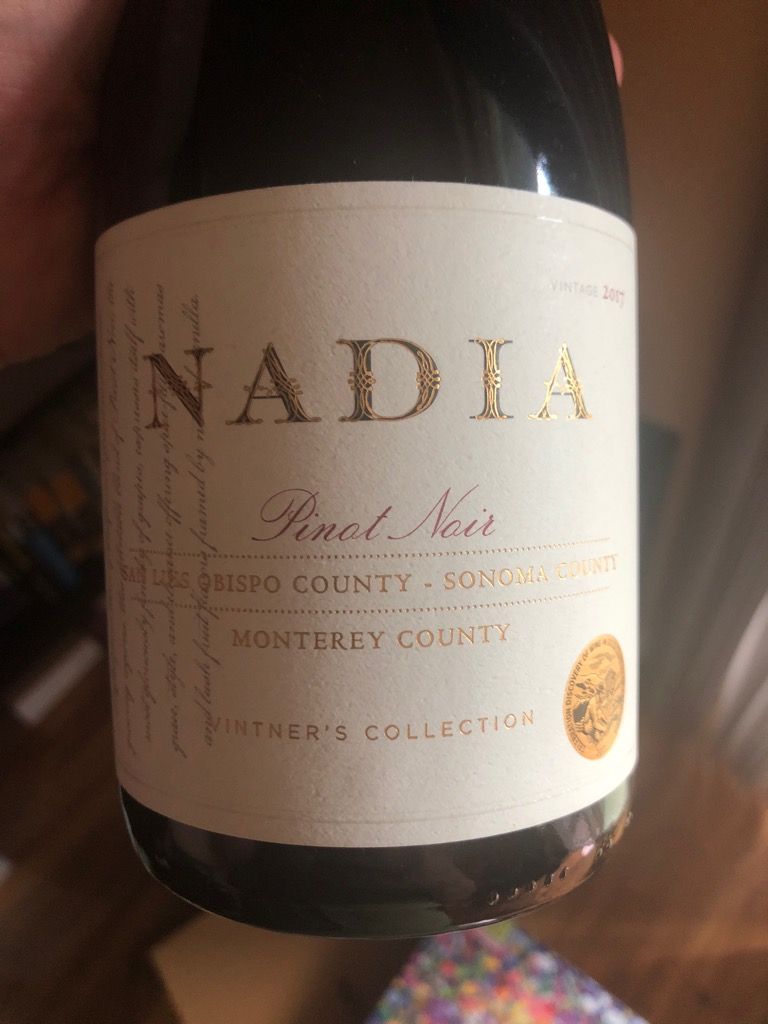 2018 nadia Pinot Noir, USA, American - CellarTracker
