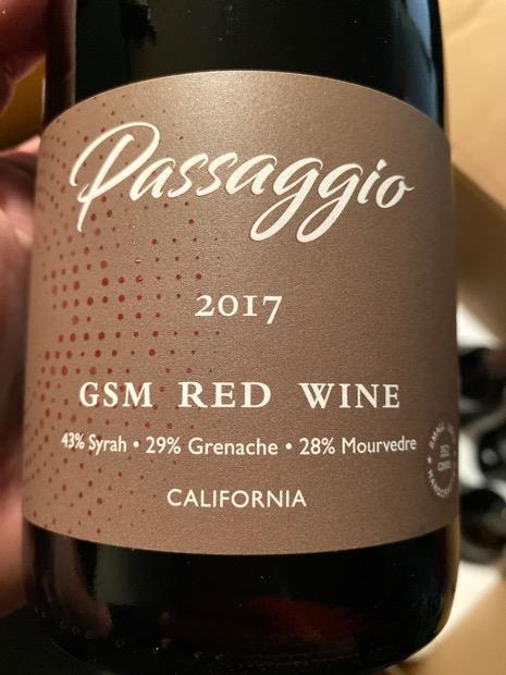 2019 Passaggio GSM Red Wine, USA, California - CellarTracker