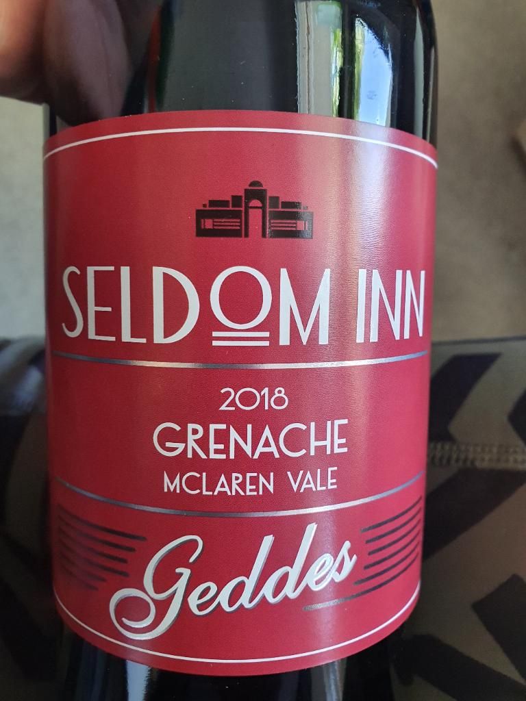 2018 Geddes Wines Grenache Seldom Inn, Australia, South Australia ...