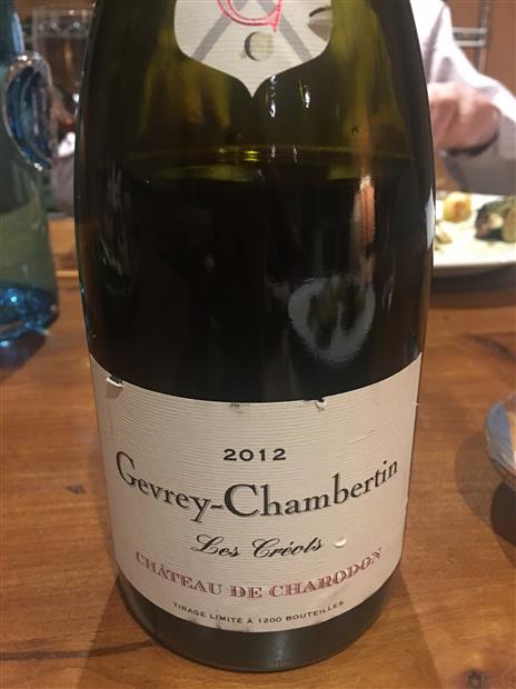 2010 Château de Charodon Gevrey-Chambertin 1er Cru, France, Burgundy ...