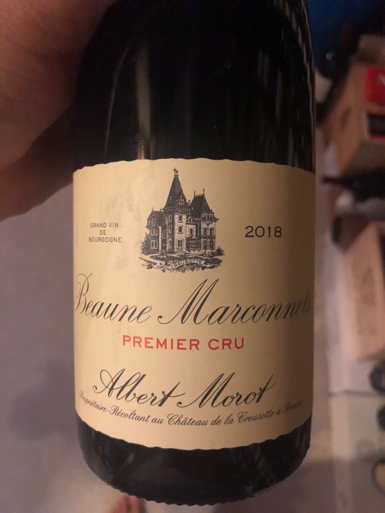 2018 Albert Morot Beaune 1er Cru Marconnets, France, Burgundy, Côte de ...