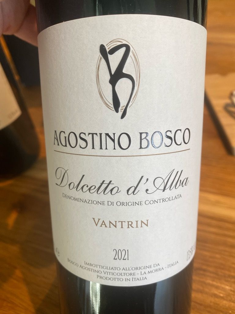 2021 Bosco Agostino Dolcetto d'Alba Vantrin, Italy, Piedmont, Alba ...