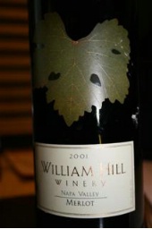 2001 William Hill Winery Merlot Napa Valley, USA, California, Napa ...