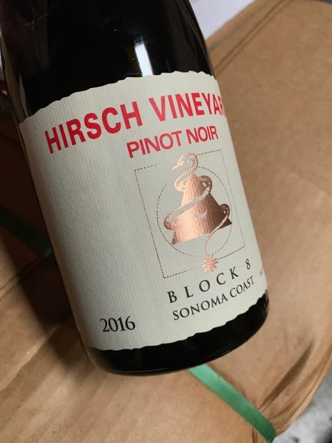 2016 Hirsch Vineyards Pinot Noir Block 8, USA, California, Sonoma ...