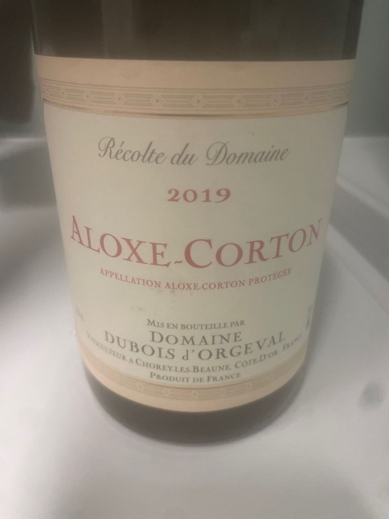 2019 Domaine Dubois d'Orgeval Aloxe-Corton, France, Burgundy, Côte de ...