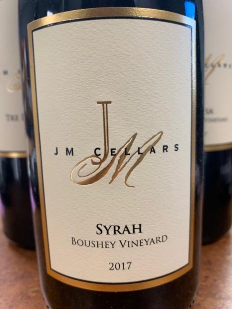 2017 JM Cellars Syrah Boushey Vineyard, USA, Washington, Columbia ...