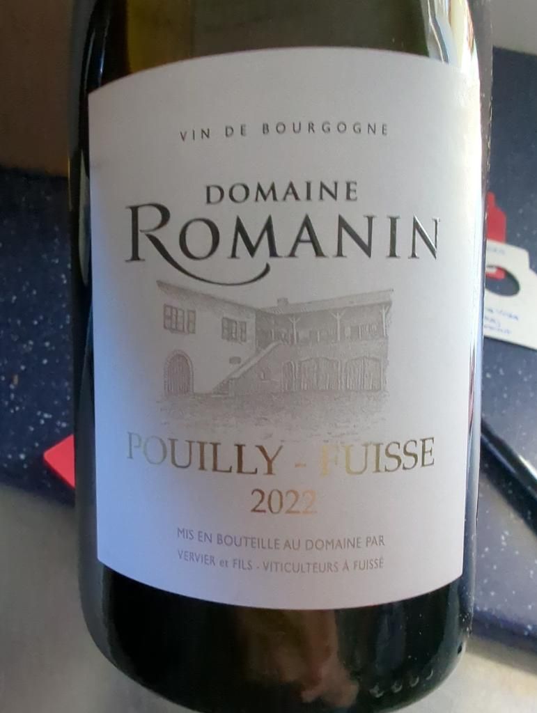2022 Domaine Romanin Pouilly-Fuissé, France, Burgundy, Mâconnais ...