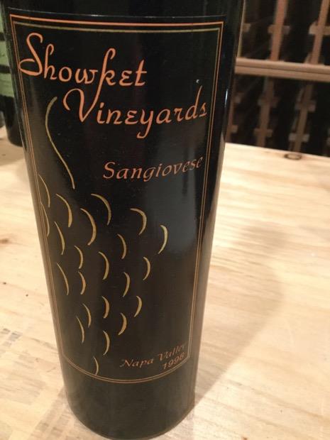 1998 Showket Vineyards Sangiovese, USA, California, Napa Valley ...